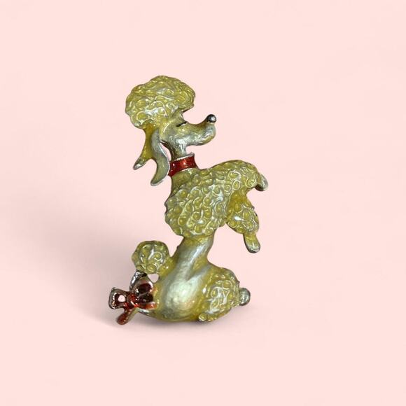 Source Unknown | Jewelry | Estate Sale Fins 95s Style Poodle Pin Brooch ...
